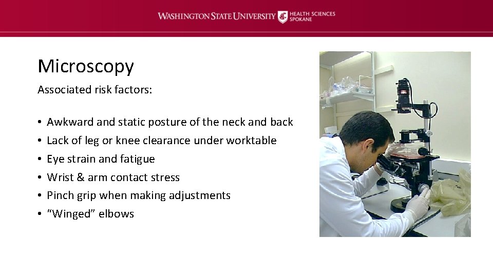 Laboratory Ergonomics Department of Environmental Health Safety Ergonomics