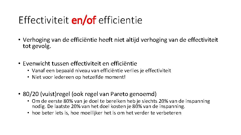 Effectief en efficint gebruik van ICT in onderwijs