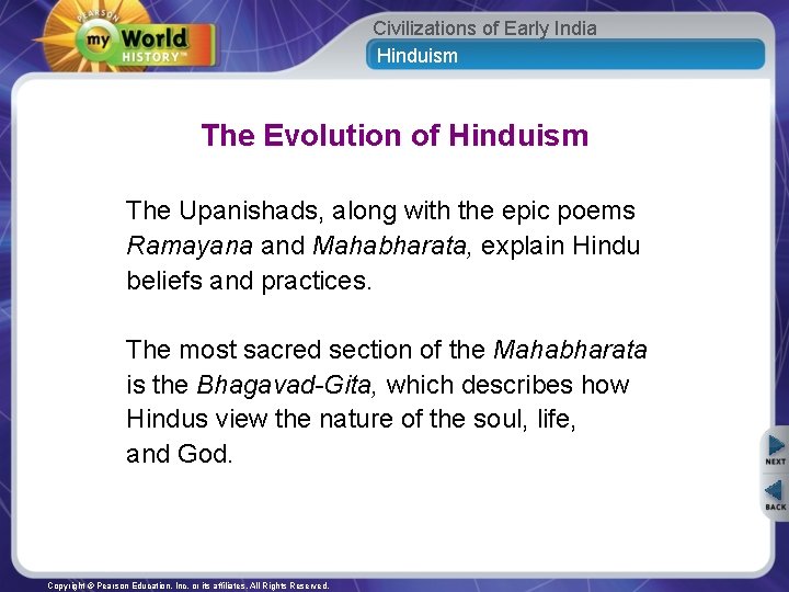 Civilizations of Early India Hinduism Seat work Students