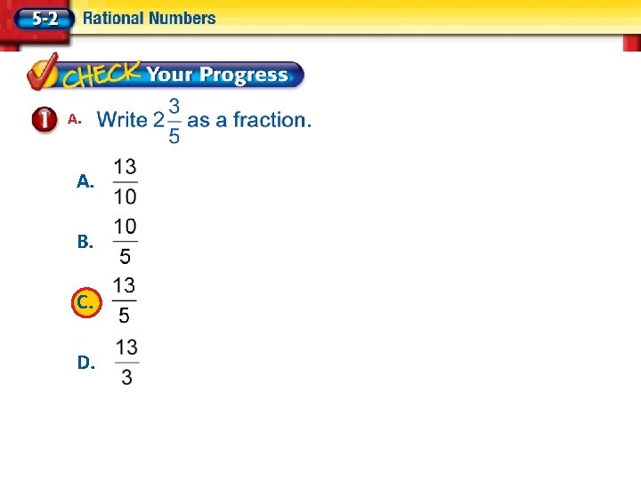 Write Mixed Numbers and Integers as Fractions Answer