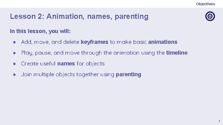 Save a copy Lesson 2 Animation names parenting