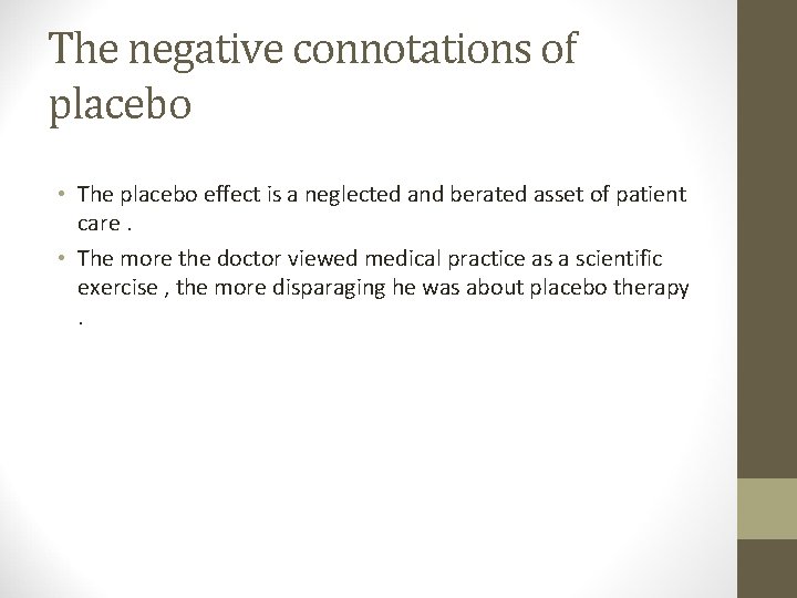 Placebo effect in clinical practice Radwan Banimustafa MD