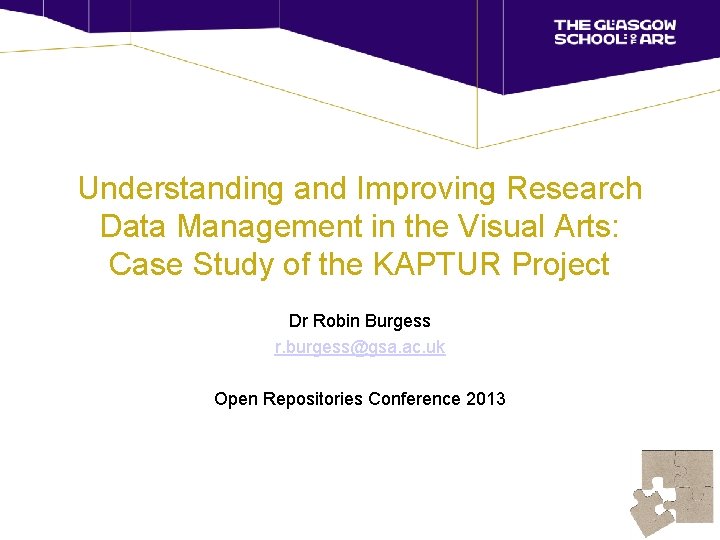 Understanding and Improving Research Data Management in the