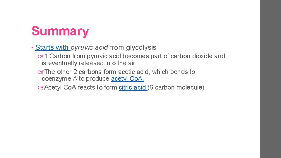 Unit 5 Cell Energy 5 6 KrebsCitric Acid