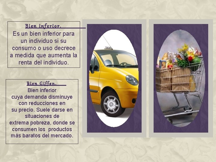 INTRODUCCION A LA ECONOMIA CLASIFICACION DE LOS BIENES