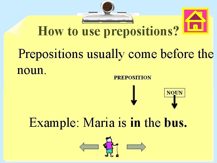 PREPOSITIONS OF PLACE Prepared by CARMEN RIVERA PINO