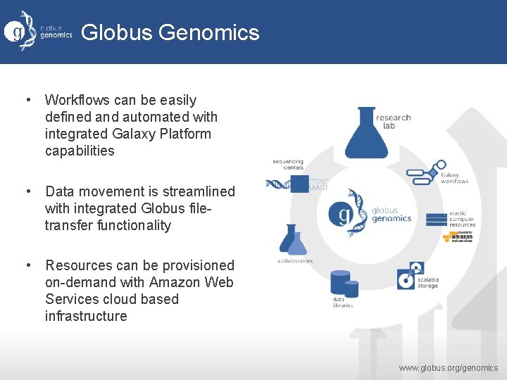 Experiences In Building Globus Genomics Using Galaxy Globus