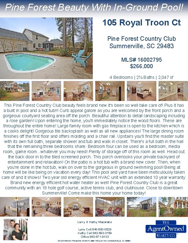 Pine Forest Beauty With InGround Pool 105 Royal