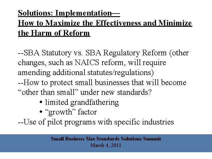 What is a Small Business The Time is