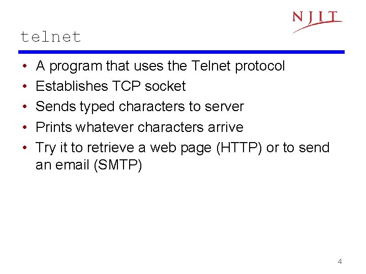 Note 2 Applications and Layered Architectures Application Layer