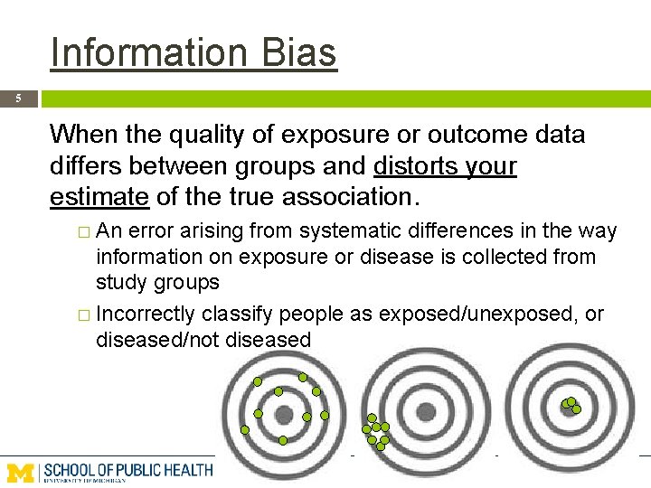 CLASS SESSION 20 INFORMATION BIAS Epidemiology 503 Section