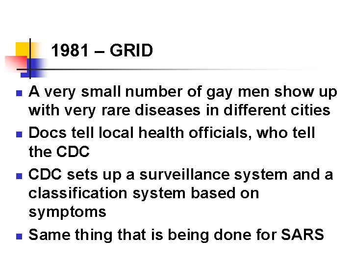 St Marks Baths Brief History of HIVAIDS Pre1981
