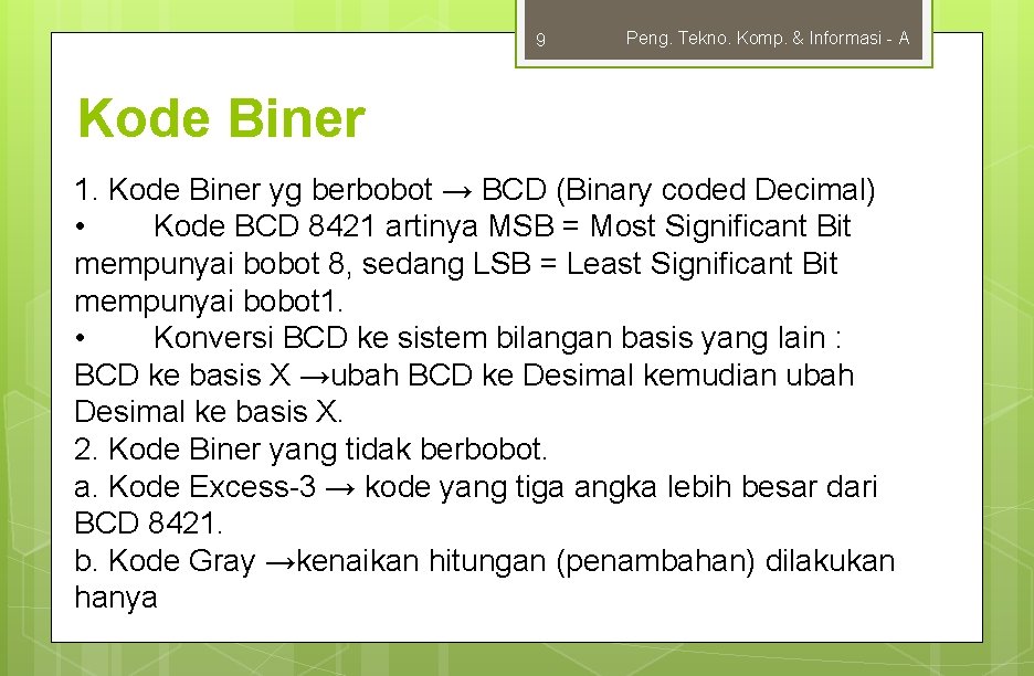 BAB 6 REPRESENTASI DAN ALUR PEMROSESAN DATA PENGANTAR