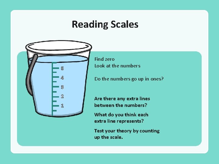 Scales Where would you see a scale How
