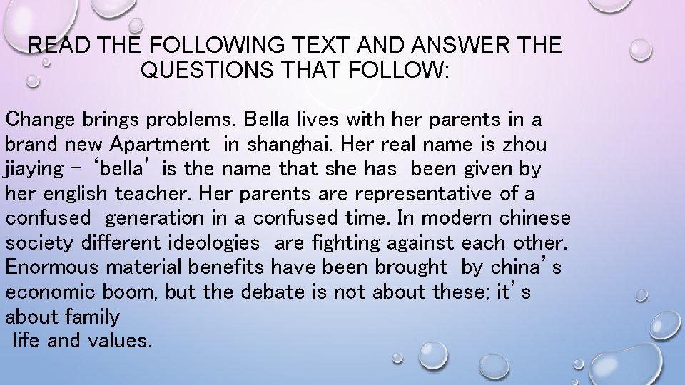 1 B A CONFUSED GENERATION Part 1 Prereading