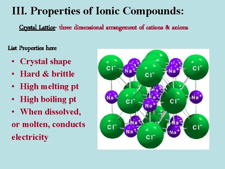Chapter 8 Ionic Compounds I Forming Chemical Bonds