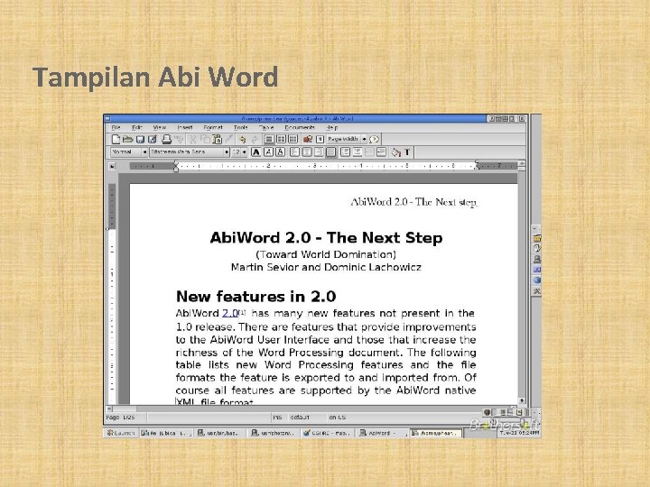 Perangkat lunak pengolah kata yang paling banyak di