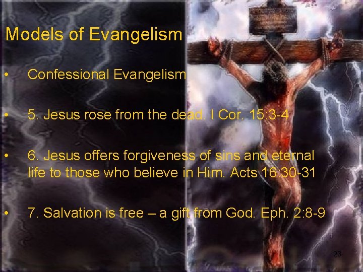 Evangelism One by Pastor Dan Domke Evangelism The