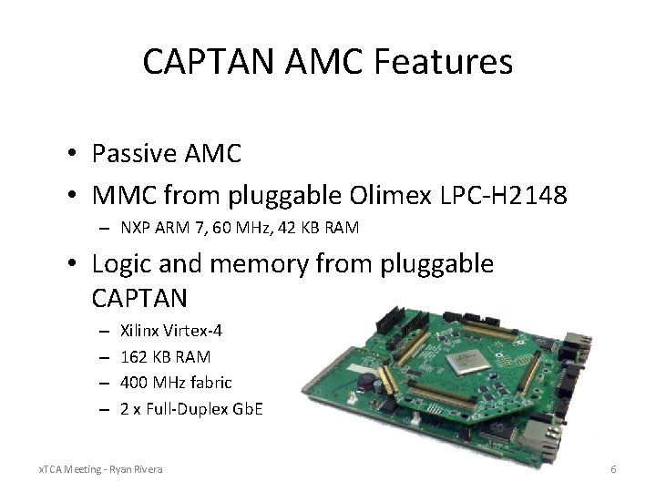 Micro TCA Application Real Time Event Building and
