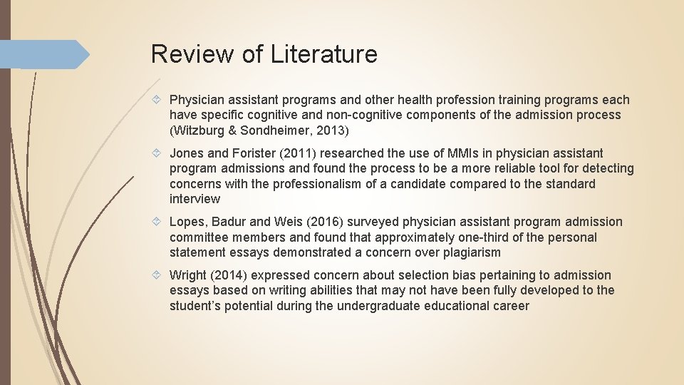 Pollyanna Kabara Ed D MS PAC Dissertation Presentation
