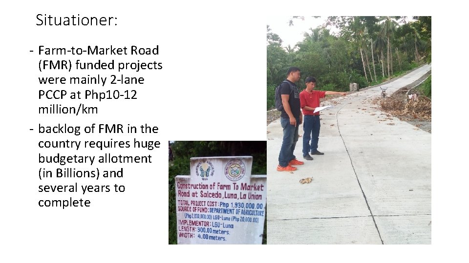 INNOVATING FARMTOMARKET ROAD DESIGN IN UPLAND PHILIPPINES FOR