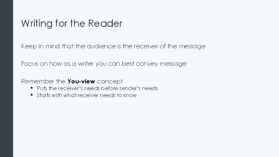 Business Communication Skills for Managers Module 2 Writing