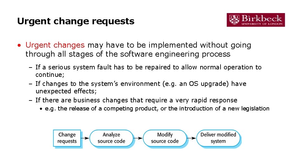 Software Engineering I Session 8 Software Evolution Recap