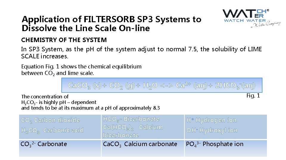 Filter Sorb SP 3 Removal of Scales Part