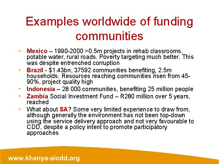 Submission to Local Government Amendment Bill about Community