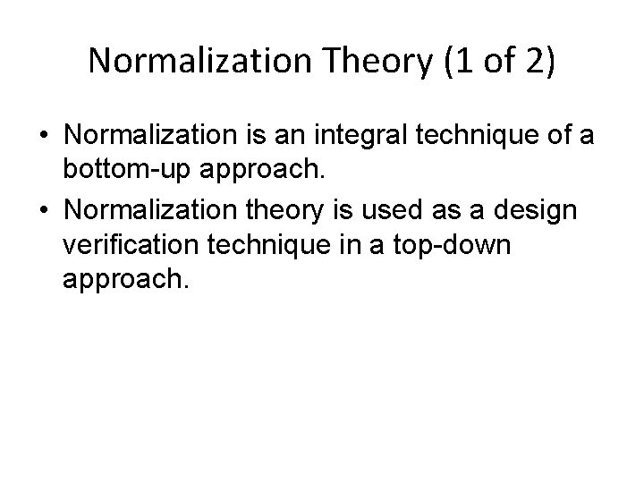 Relational Database Design Structured Query Language SQL 1