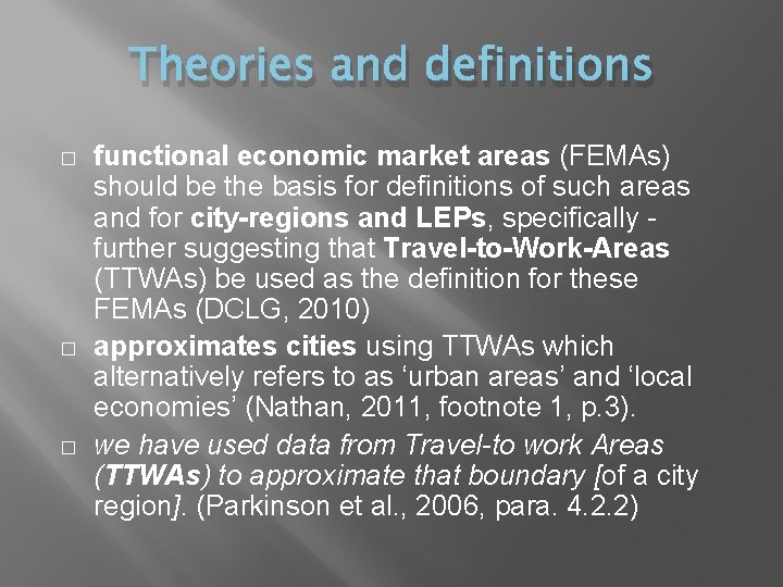 REGIONAL LABOUR MARKET GEOGRAPHIES IN SCOTLAND CITIES REGIONS