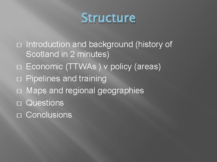 REGIONAL LABOUR MARKET GEOGRAPHIES IN SCOTLAND CITIES REGIONS