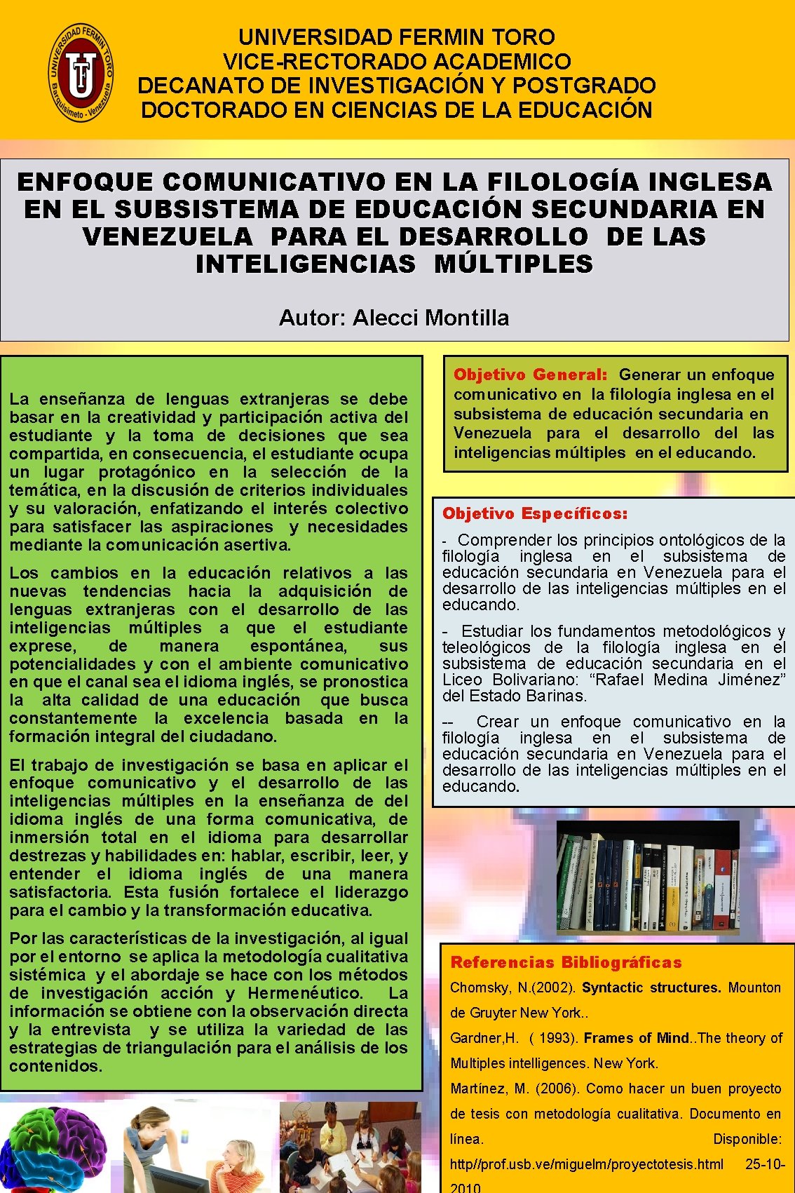 UNIVERSIDAD FERMIN TORO VICERECTORADO ACADEMICO DECANATO POSTGRADO DECANATO