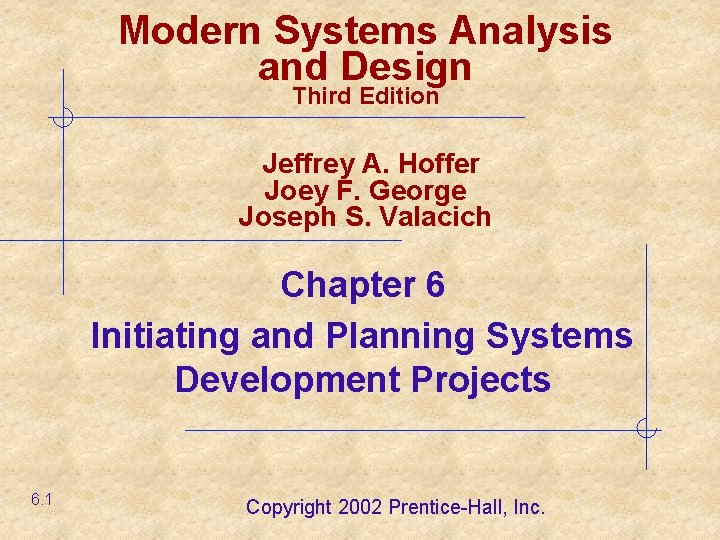 Modern Systems Analysis and Design Third Edition Jeffrey