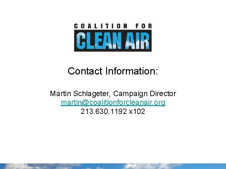 Clean Air Commuting Presentation for City Council Jobs