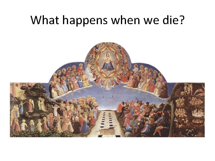 What happens when we die What is death