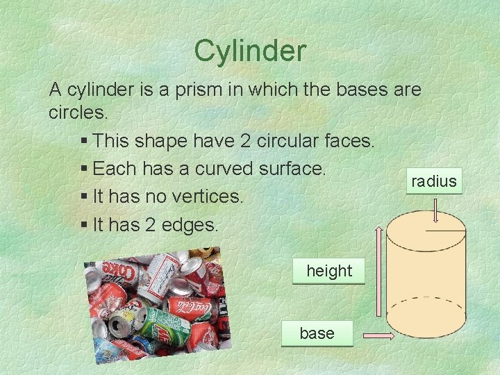 Characteristics of 3 D Shapes Developed by Ivan