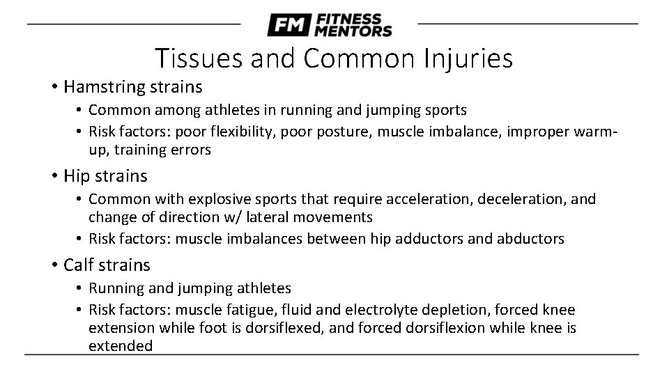 Chapter 15 Power Point Exercise Considerations for Injuries