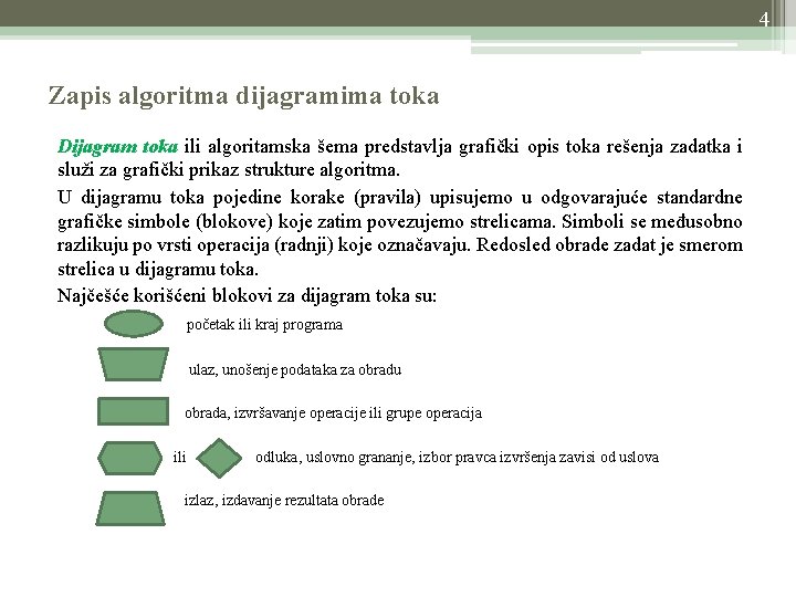 1 Algoritmi Milenkovi Gabrijela 2 Definicija i svojstva