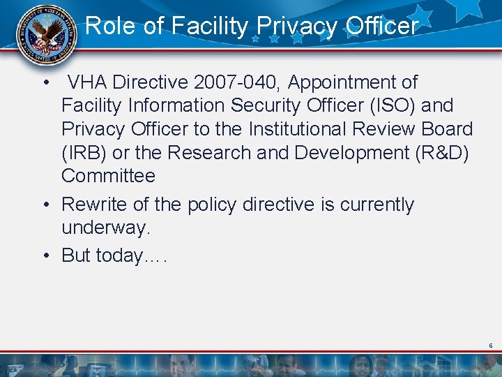 Role of the Privacy Officer on the IRB