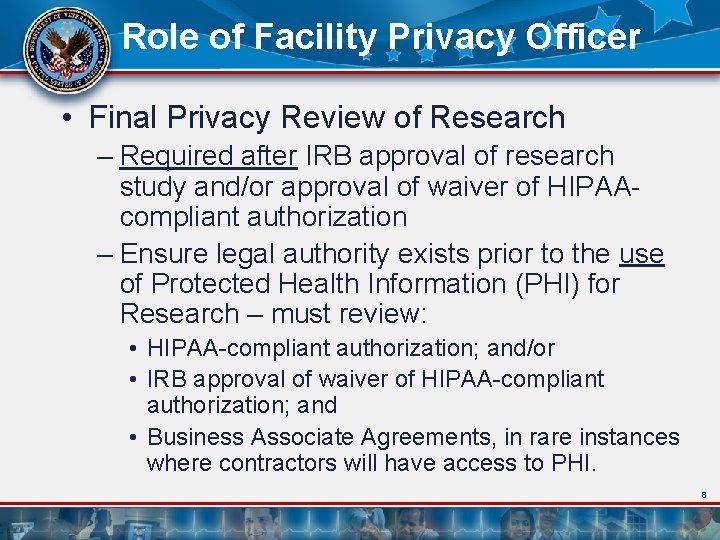 Role of the Privacy Officer on the IRB