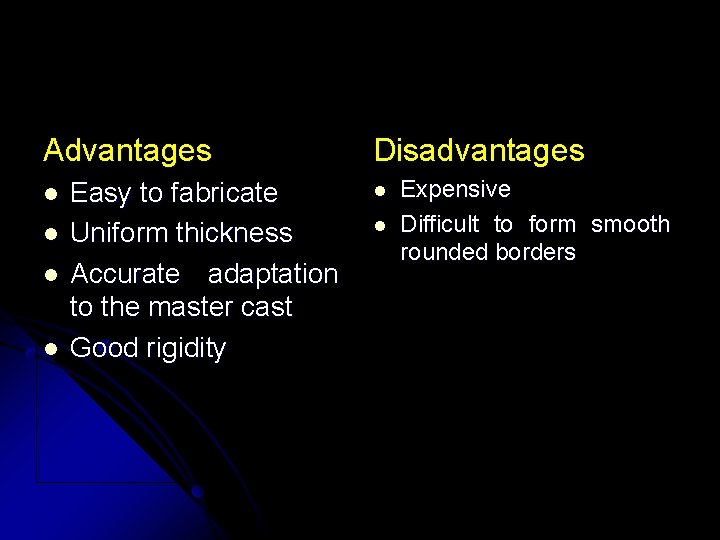 Record bases occlusion rims Record bases Definition l