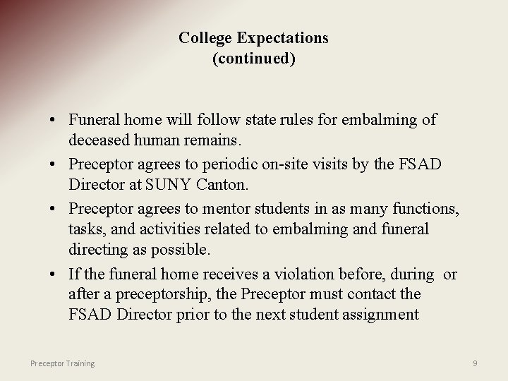 Bachelors of Technology in Funeral Services Administration at