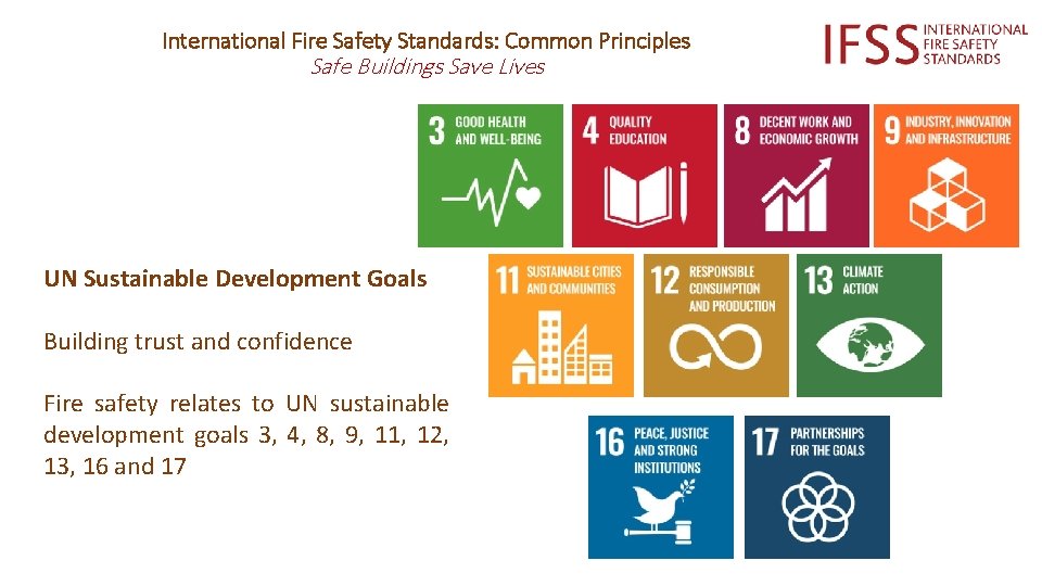 International Fire Safety Standards Common Principles Safe Buildings