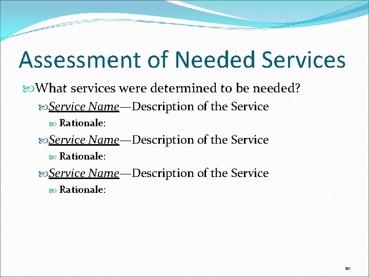 WellBeing 2 Meeting Educational Needs of Children Name