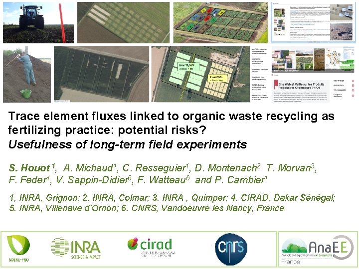 Trace element fluxes linked to organic waste recycling