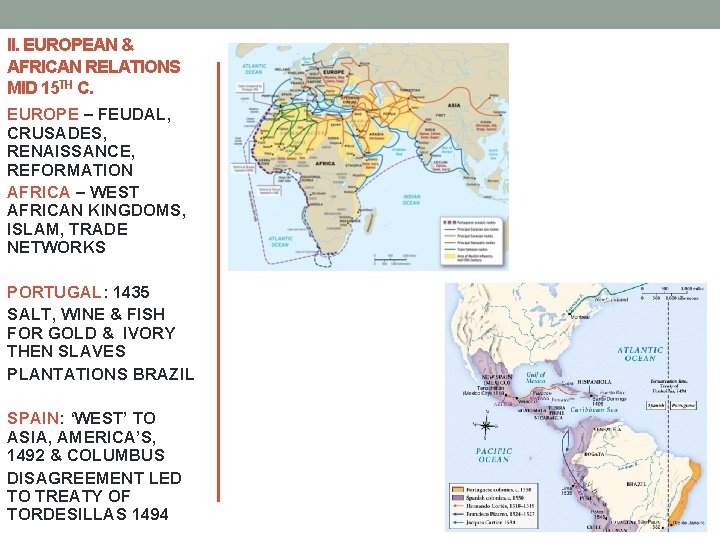 II EUROPEAN AFRICAN RELATIONS MID 15 TH C
