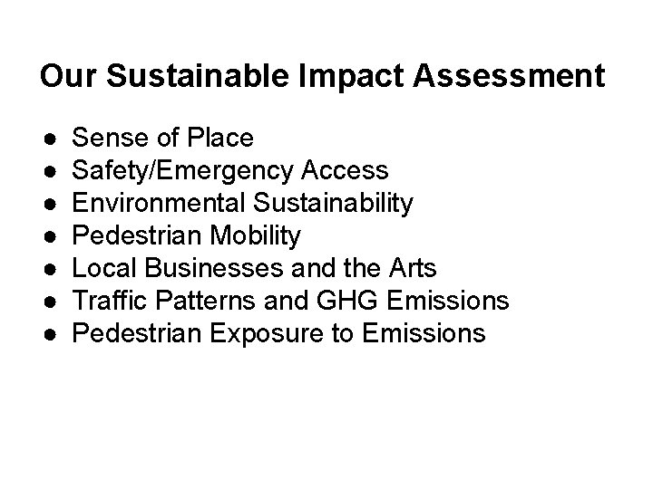 Packer Avenue Promenade Design A Sustainability Impact Assessment