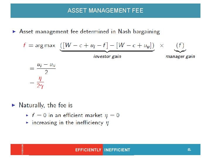 KARL BORCH LECTURE NORWEGIAN SCHOOL OF ECONOMICS OVERVIEW