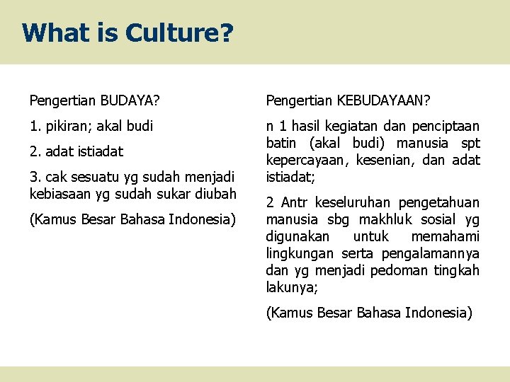 Visual Culture What is Culture Pengertian BUDAYA Pengertian